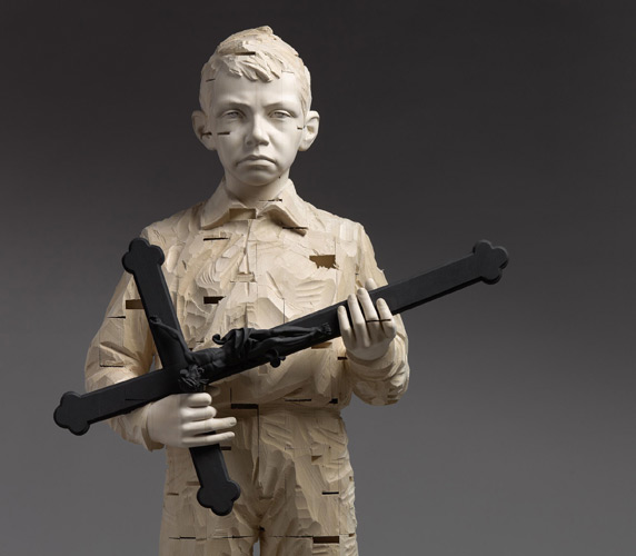Gehard Demetz Wood Sculpture